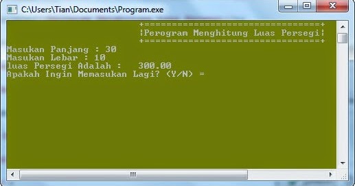 Source Code Program Luas Persegi dalam Pascal | Materi Teknik Informatika • Informasi Teknologi ...