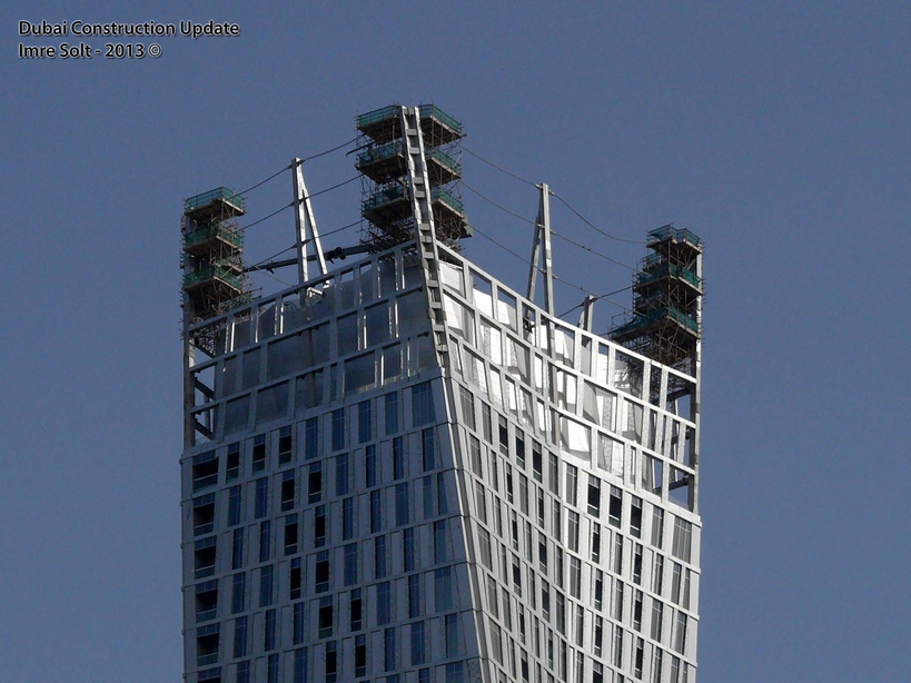 Dubai Constructions Update by Imre Solt: Cayan Tower photos , aka ...