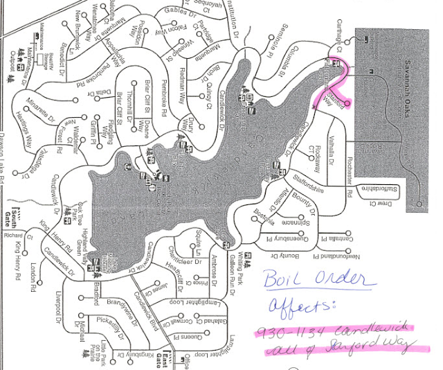 THE CANDLEWICK VIEW: A boil order from AQUA (small area)