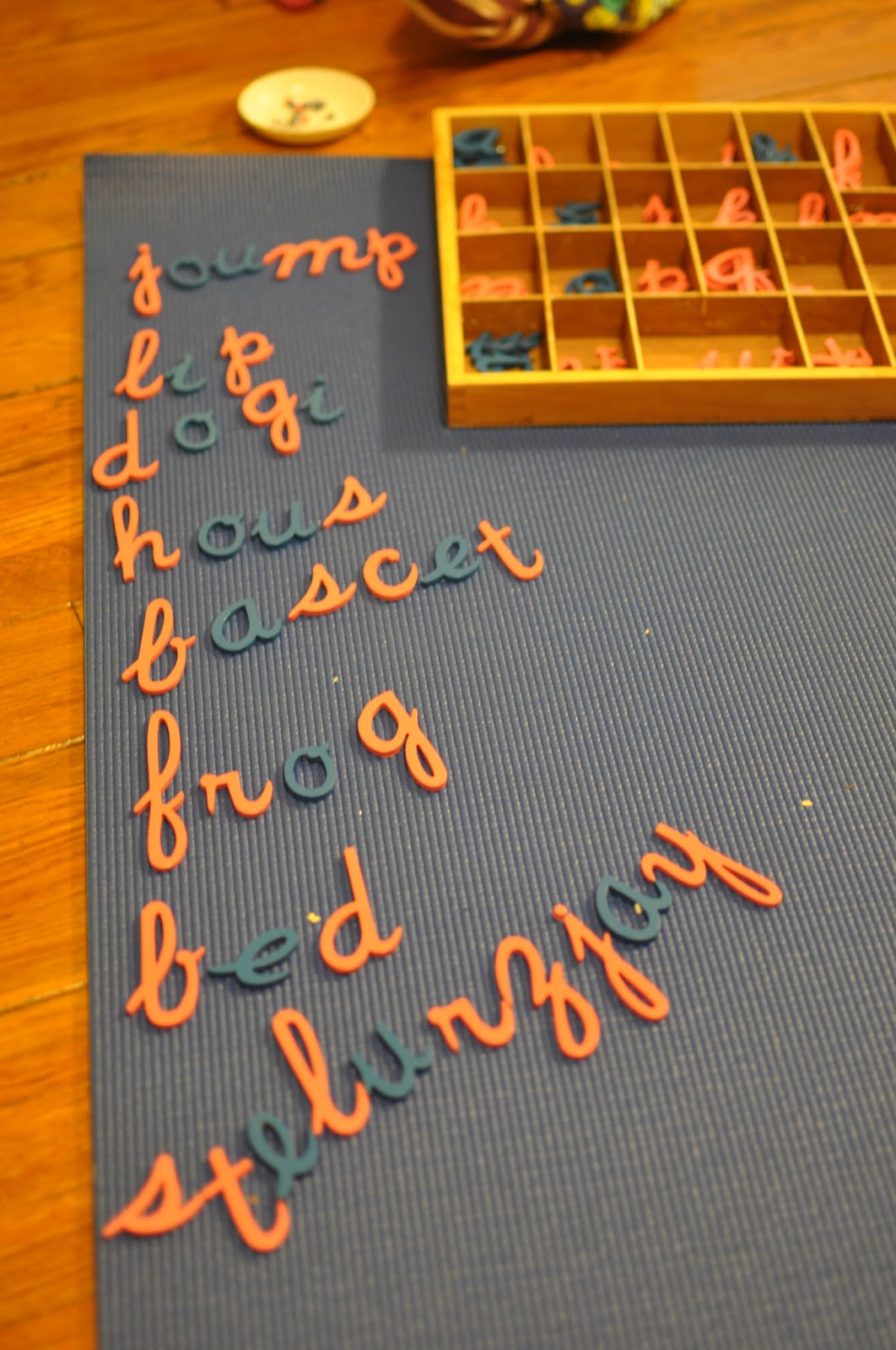 Home Grown Montessori: Writing (in cursive) Before Reading.