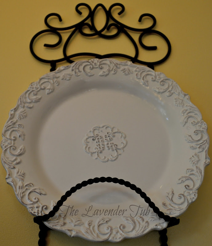 The Lavender Tub: Painted Cake Stand & Mixing Rub n Buff