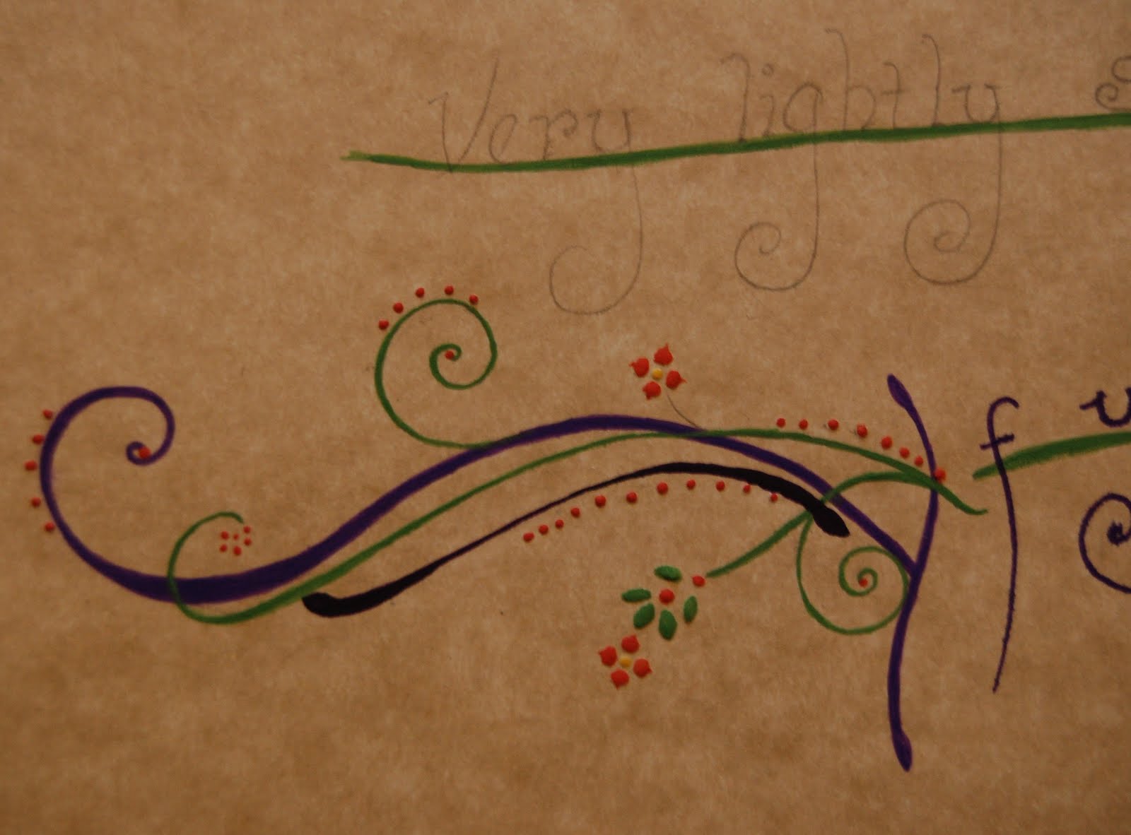 Through Faerie's Eyes: Day 7 - Illuminated Calligraphy