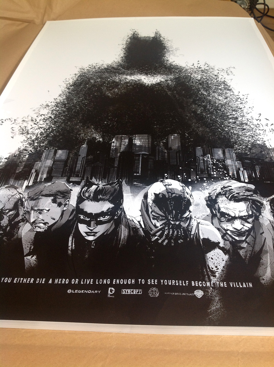 INSIDE THE ROCK POSTER FRAME BLOG: Jock The Dark Knight Rises and ...