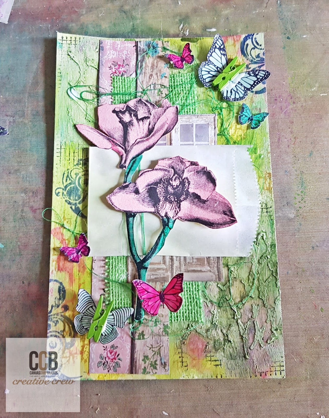 Spring Flowers Mixed Media Art Journal | Life in a Snapshot