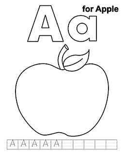 MEWARNAI GAMBAR ABJAD