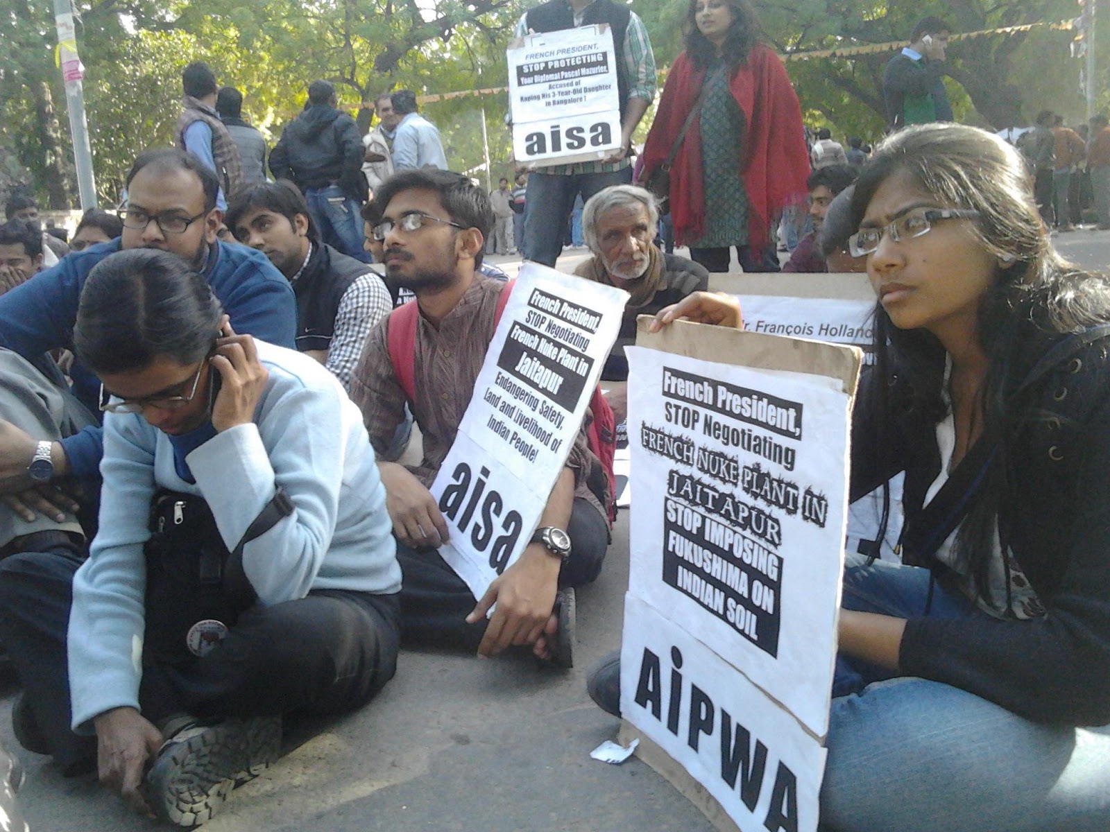 Protest Against French President Demanding Justice in Suja Jones' Case ...