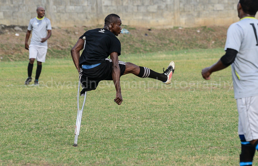 Edward Newman Sports Photography: Playing Football with one leg