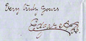 BOOKTRYST: Autograph In The Rue Morgue: A Tell-Tale Poe Forgery