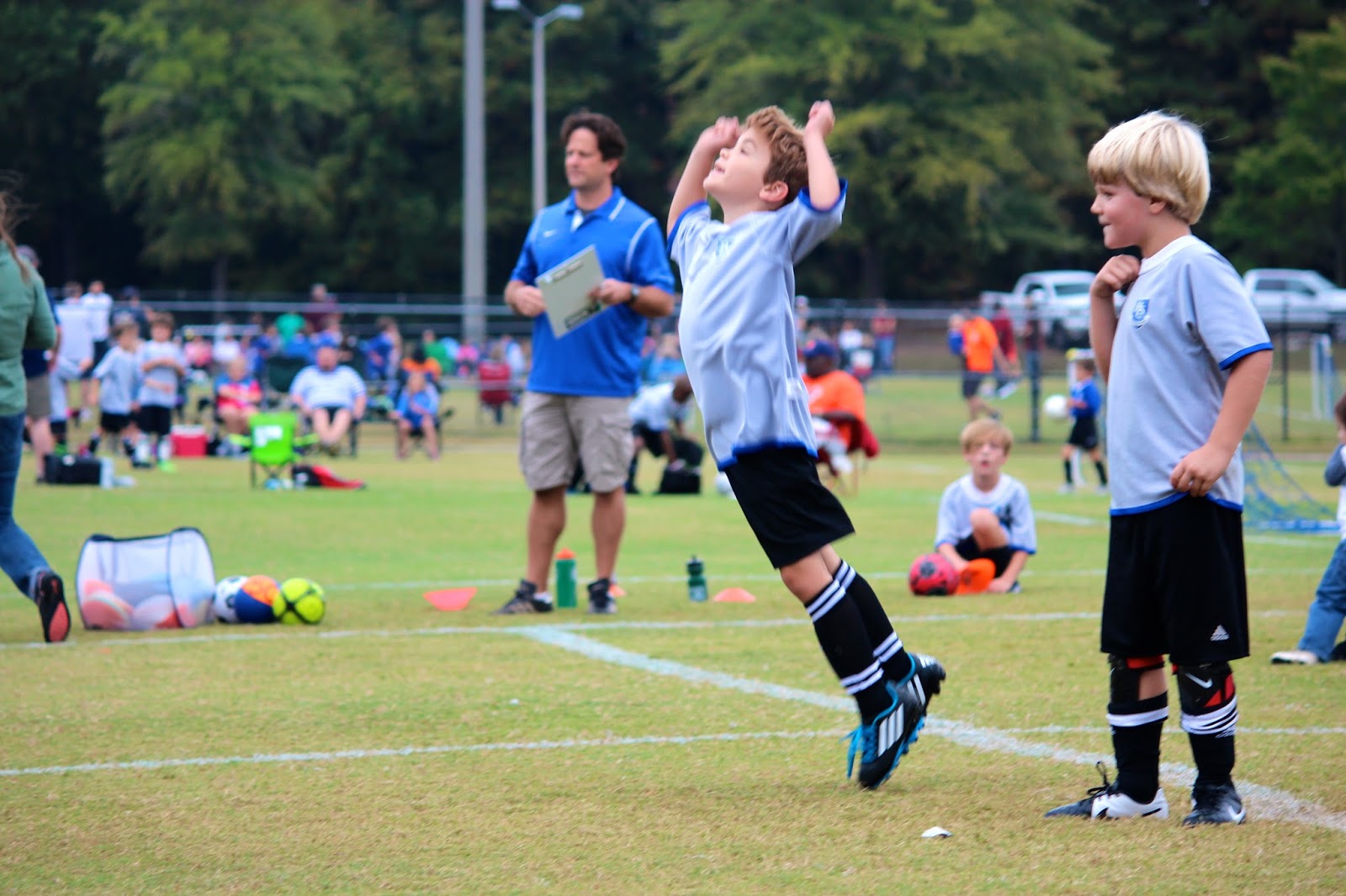 grass stains: Jake + soccer ... it must be fall