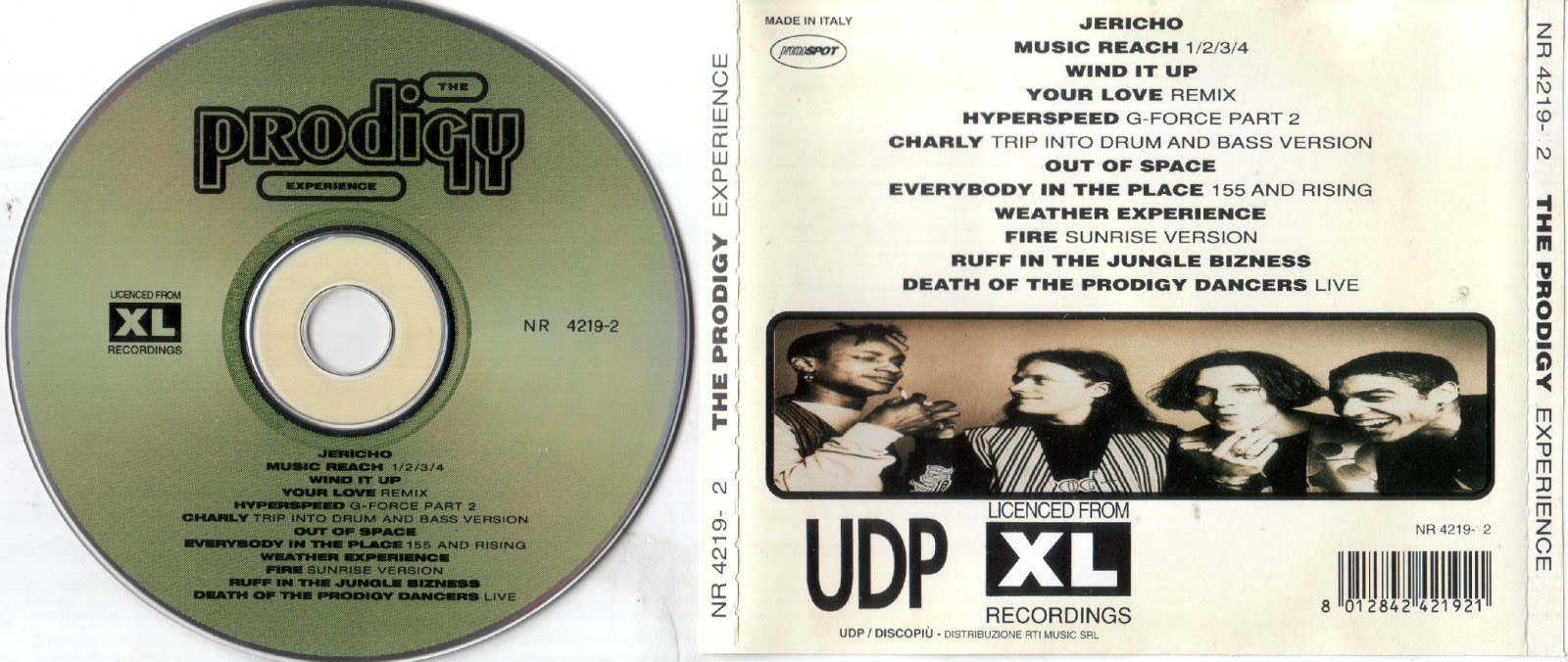 THE PRODIGY – EXPERIENCE (Italy) (cds 4tr) – Blog di Stefano Fiorucci