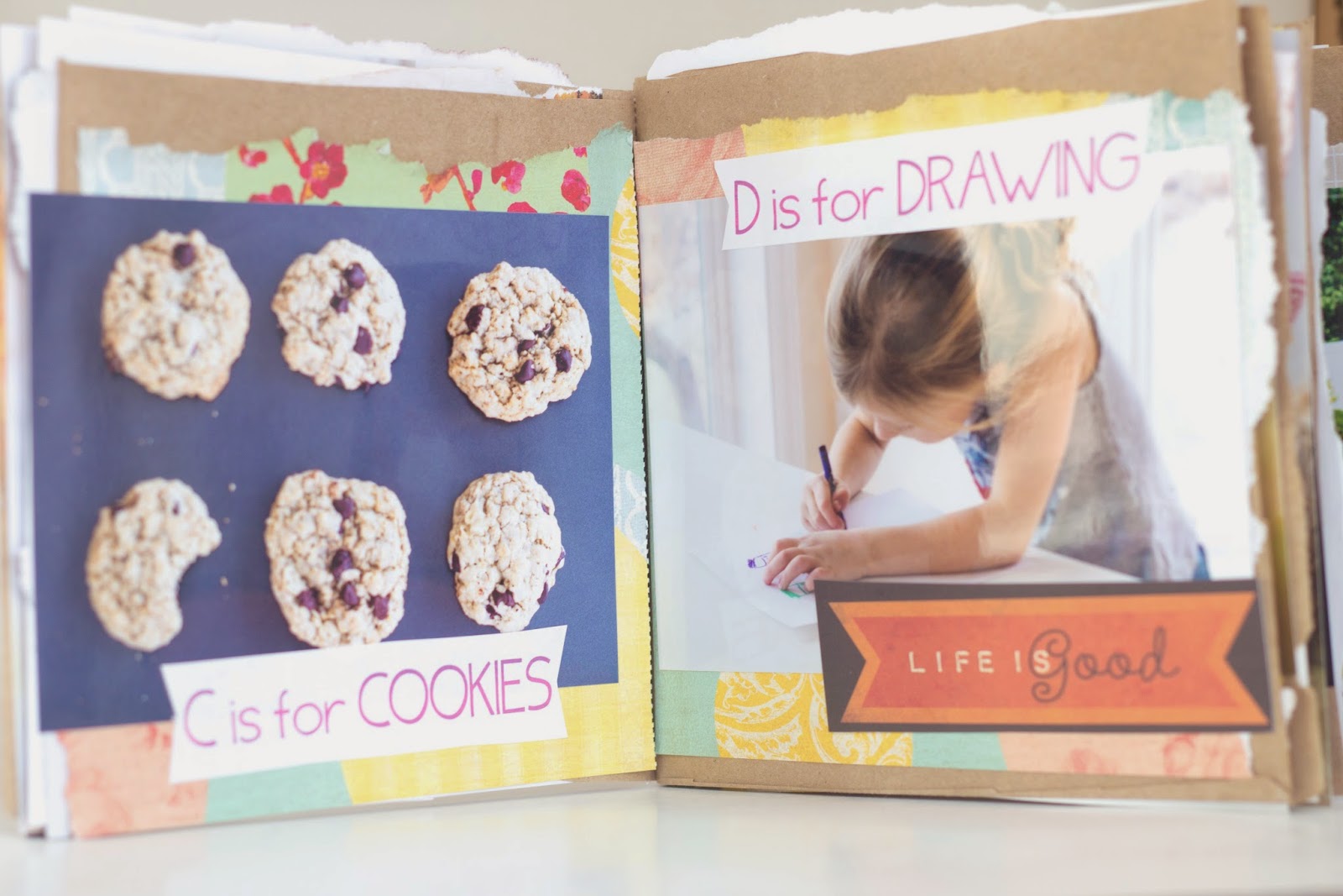 do it yourself divas: DIY ABC Book Using Brown Paper Bags