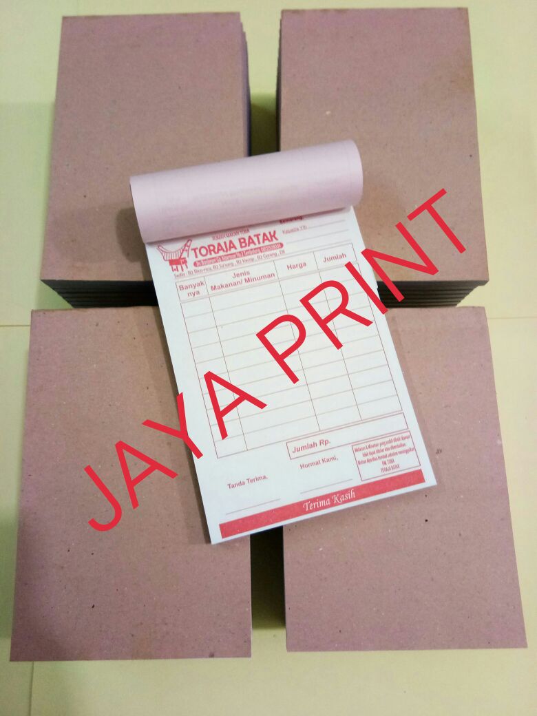 JAYA PRINT: Percetakan Nota Rumah Makan di Semarang