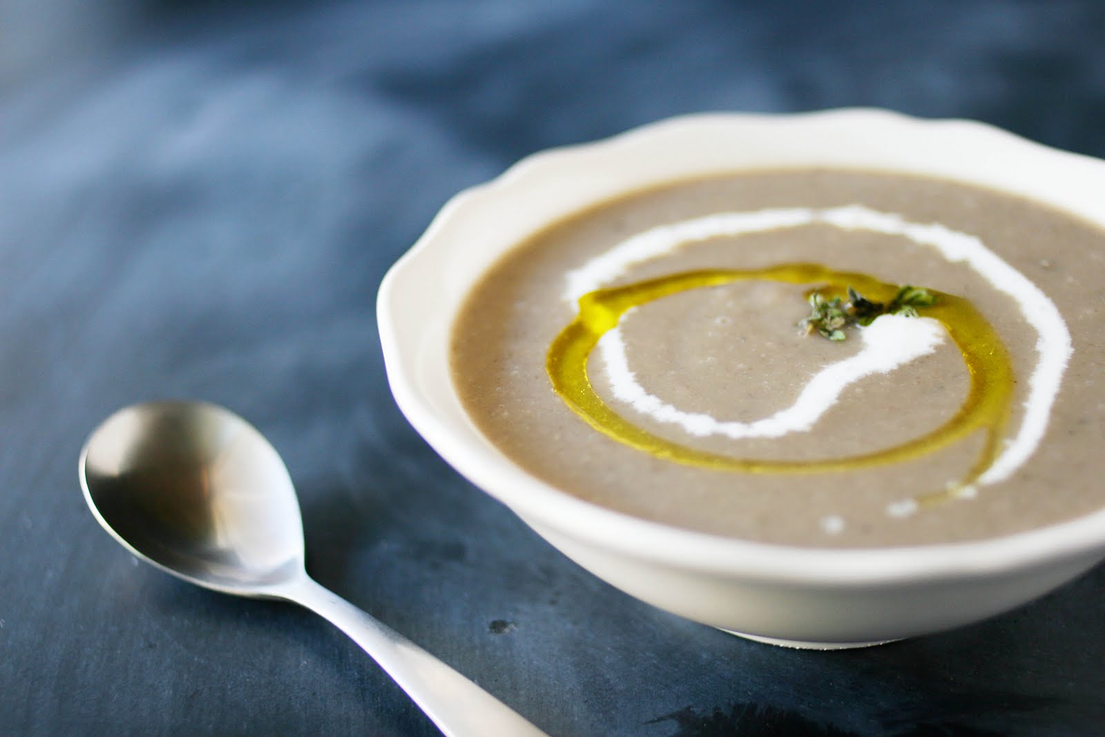 Une-deux senses: Pureed Mushroom Soup