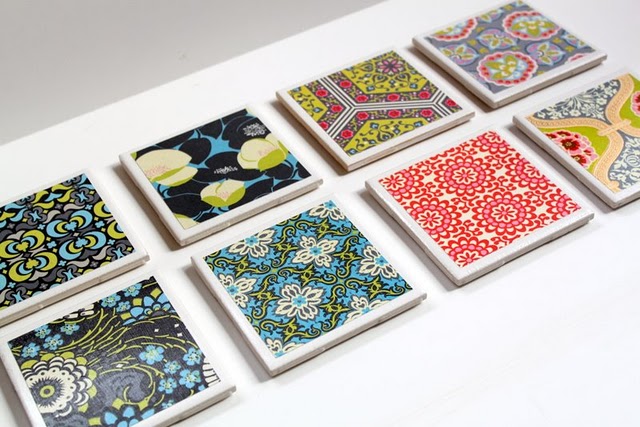It's Written on the Wall: How to Make Color Tile Coasters for your Home ...