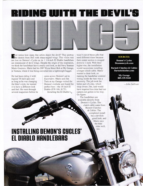 Custom Harley Davidson Parts: How to install El Diablo Ape Hanger ...