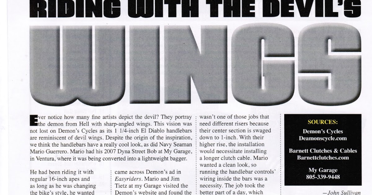 Custom Harley Davidson Parts: How to install El Diablo Ape Hanger ...