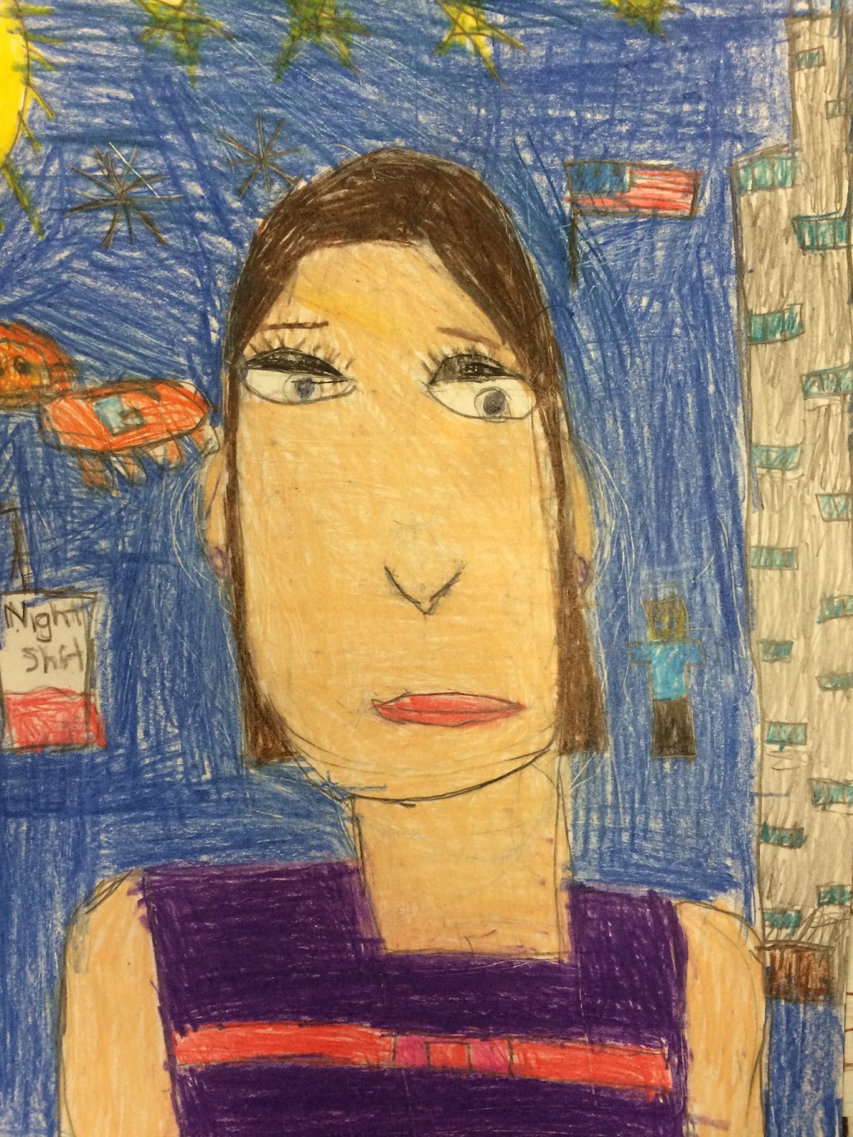 The Art Studio at Cooper Dual Language Academy: Self-Portrait with ...