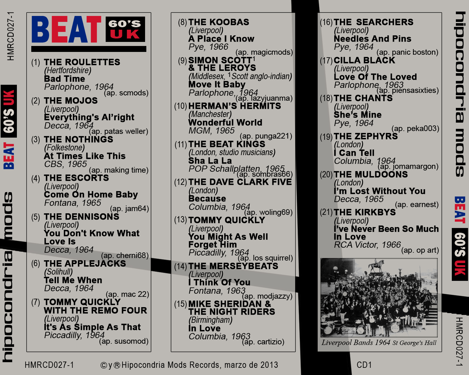 Fanzine MAKING TIME: HIPOCONDRIAMODS RECORDS: 60's UK BEAT & 60's WORLD ...