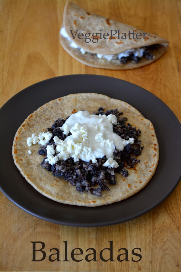 Veggie Platter: Baleadas