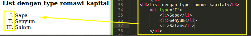 Mengenal 3 Macam List pada HTML