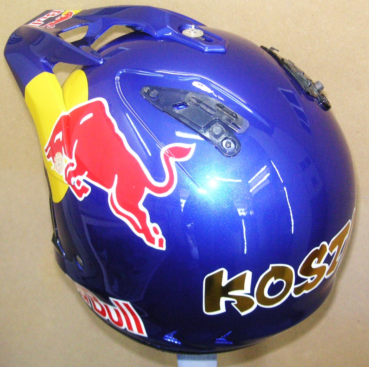 Hand Painted Helmets - Design your helmet today..!!: Red Racing Bull MX ...