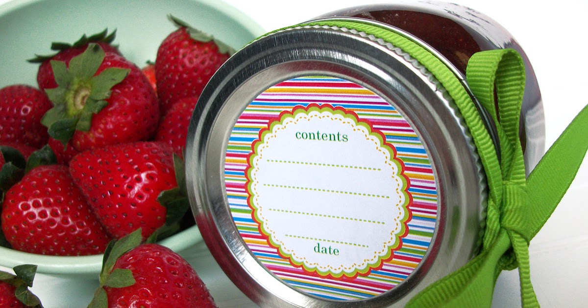 Colorful Adhesive Canning Jar Labels: New canning jar labels in my shop!