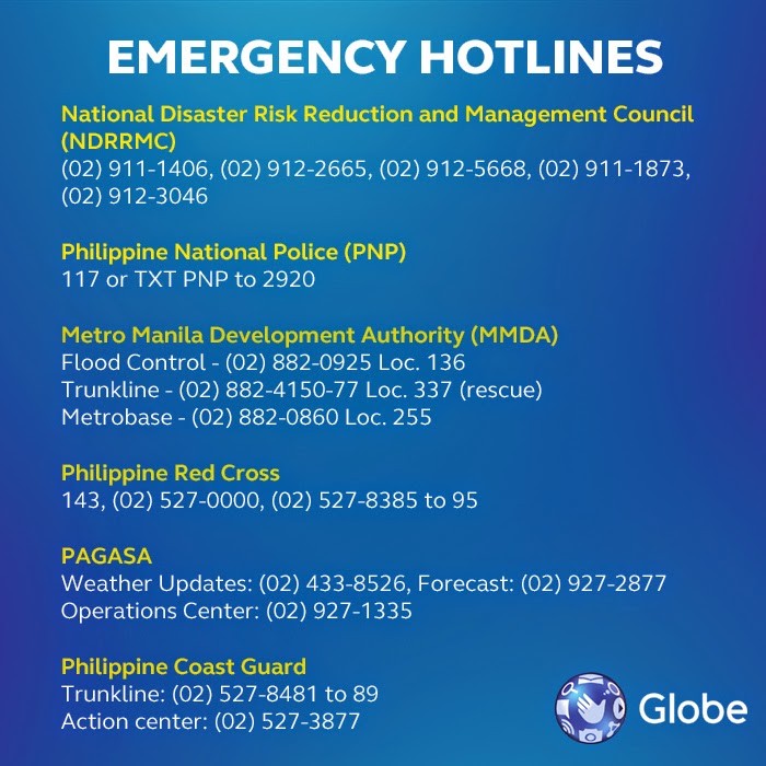 Globe outs emergency hotline numbers as Typhoon Mario pounds Northern ...