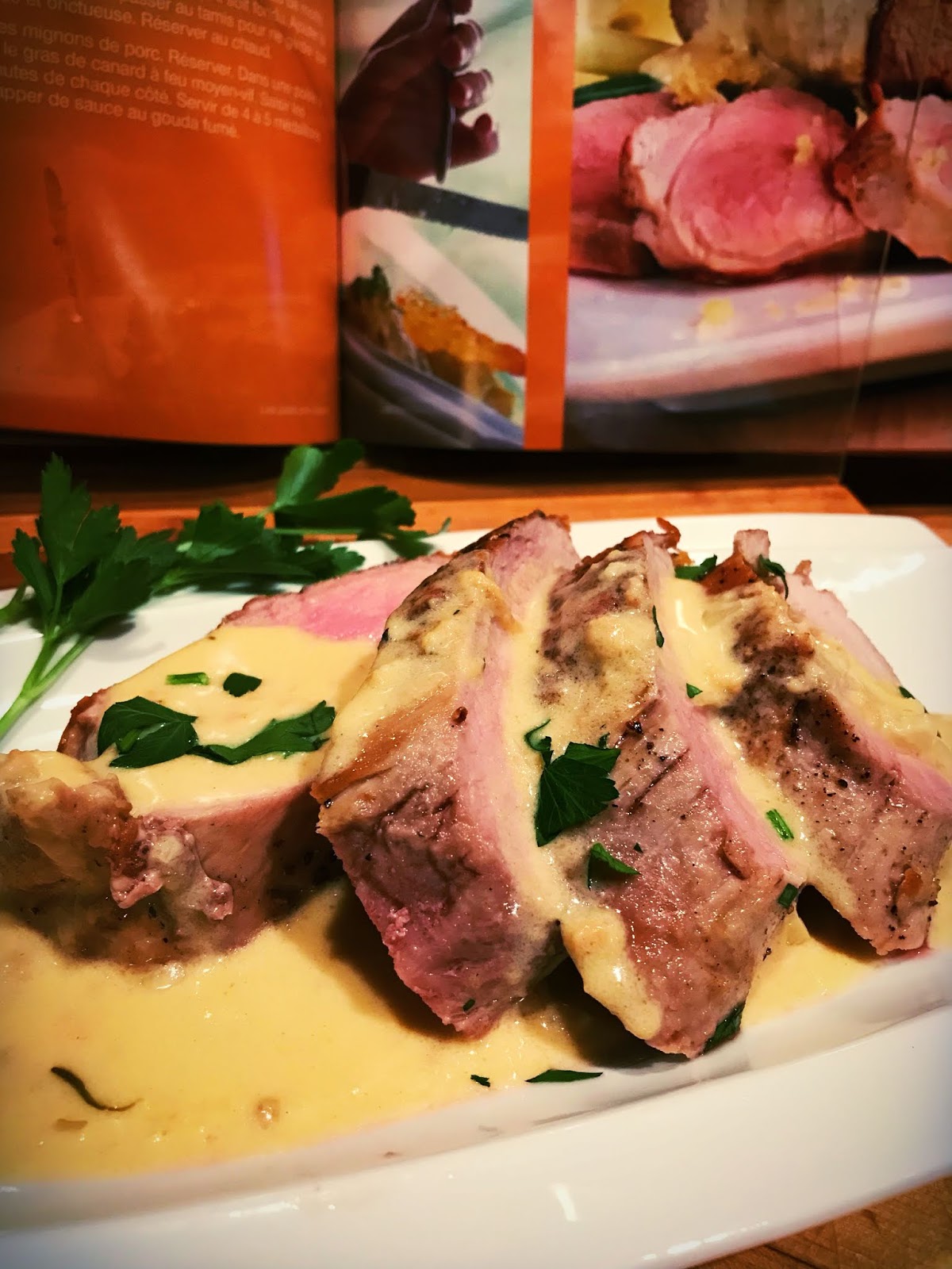 Madame Anne aux fourneaux: Mignons de porc poêlés au gras de canard ...