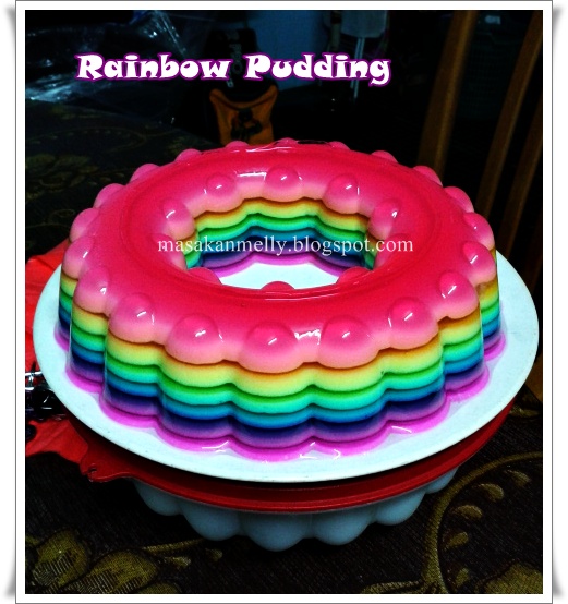 Rainbow Pudding Special For My Niece From KL | The Culinary Indonesia