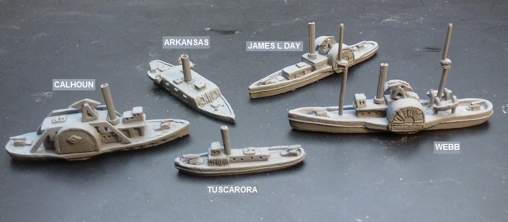 10mm Wargaming: ACW Ironclads by Pithead Miniatures