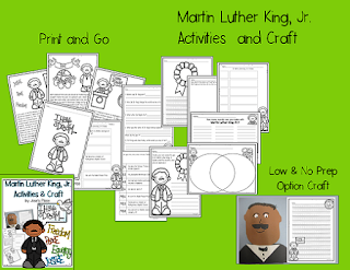 Hopping from K to 2!: Martin Luther King Jr Activities and Books