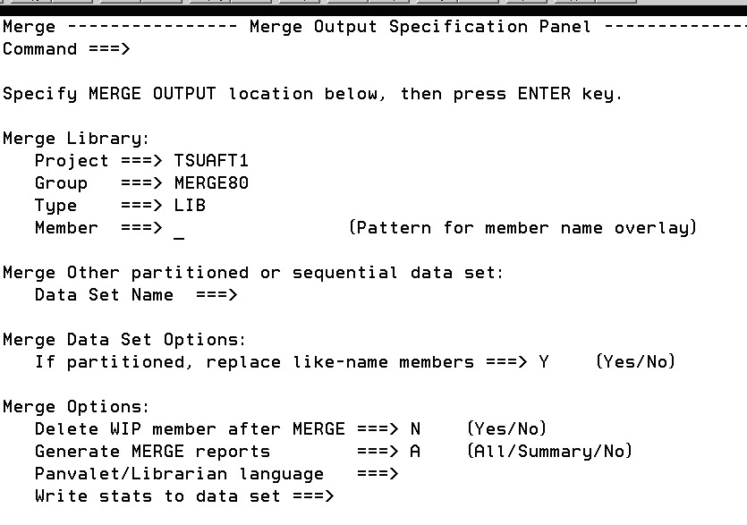 ENDEVOR - MAINFRAME PROGRAMES