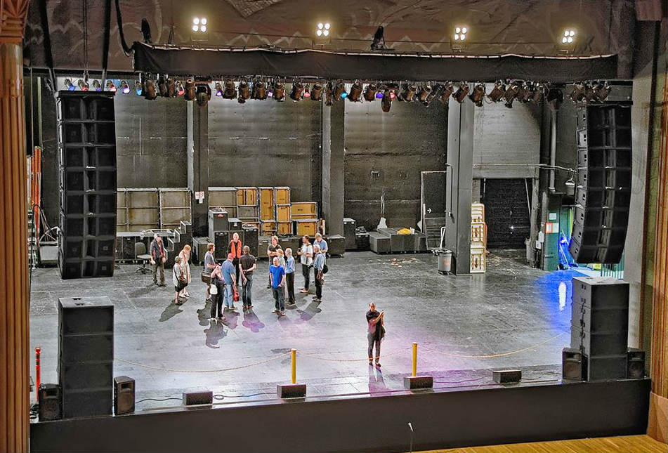 Los Angeles Theatres: Wiltern Theatre: backstage