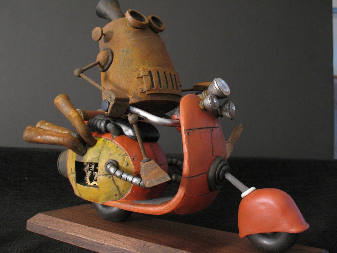 Dave Pressler Making Stuff: SCOOTER ROBOT!