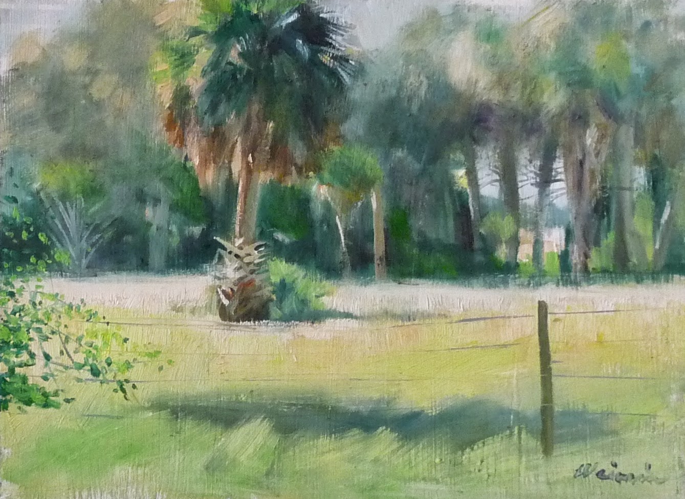 Weimin Mo - Artist of Sunshine: En Plein Air: Florida Pasture in ...