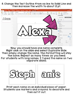 Name Posters- First Day of School Art | TheHappyTeacher