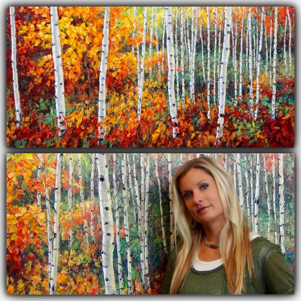 Aspen Paintings by Contemporary Aspen Artist Jennifer Vranes, Birch ...