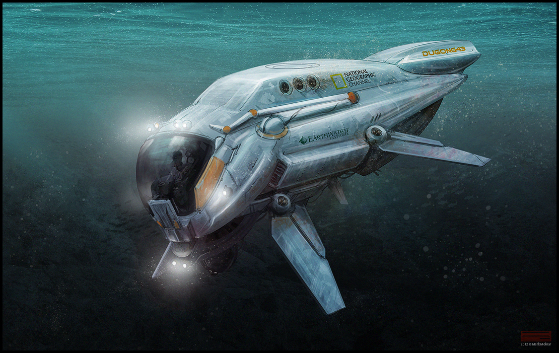 Explorer submarine, by Mark Molnar | Alien concept art, Futuristic cars ...