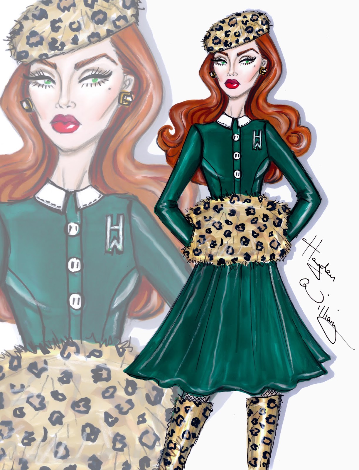 Hayden Williams Fashion Illustrations: 'Wild At Heart' by Hayden Williams