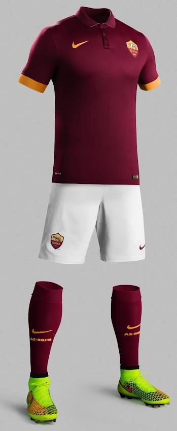 Nike AS Roma 14-15 (2014-15) Home, Away and Third Kits - Footy Headlines