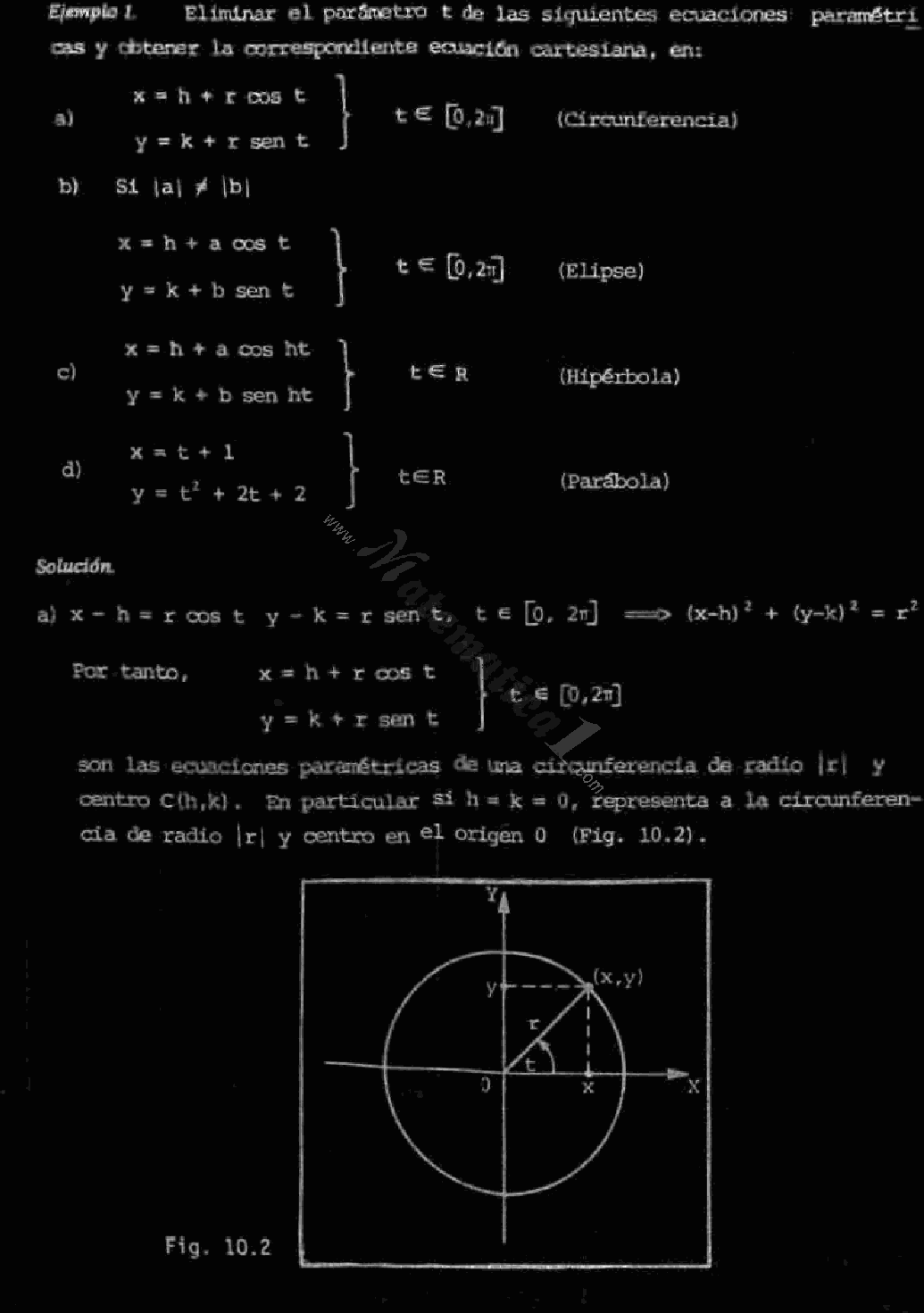 ECUACIONES PARAMETRICAS EJERCICIOS RESUELTOS PDF
