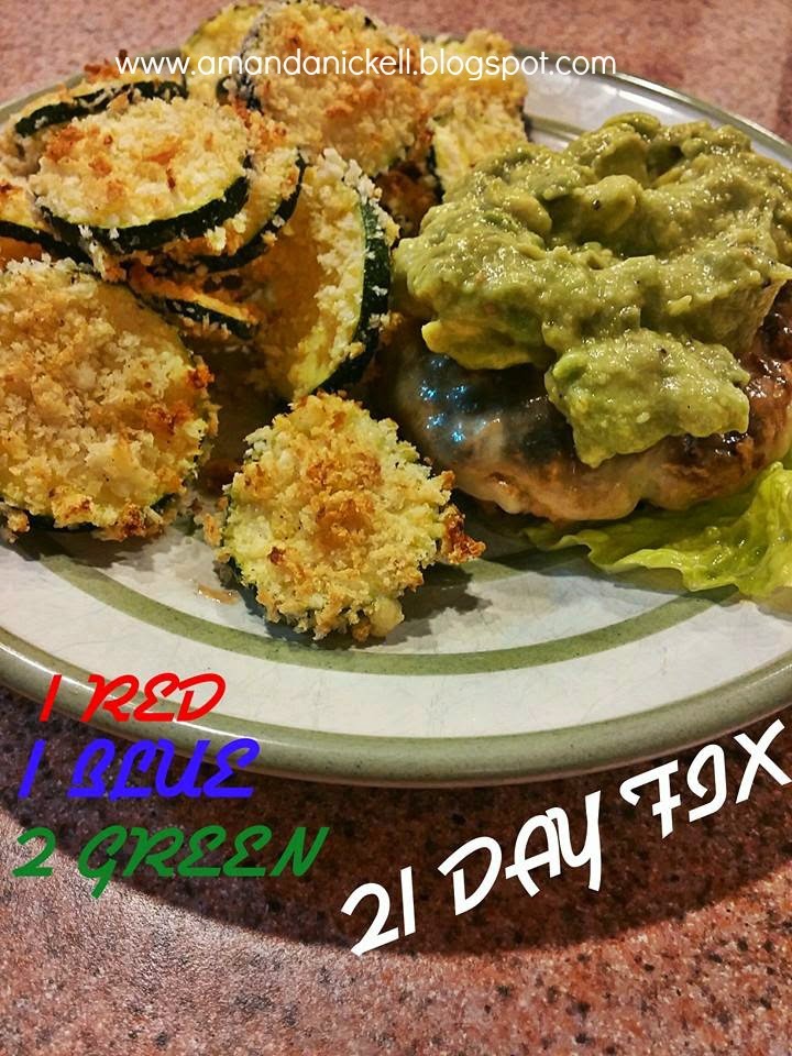 Healthy Turkey Burger & Zucchini Chips ~ Amanda Nickell