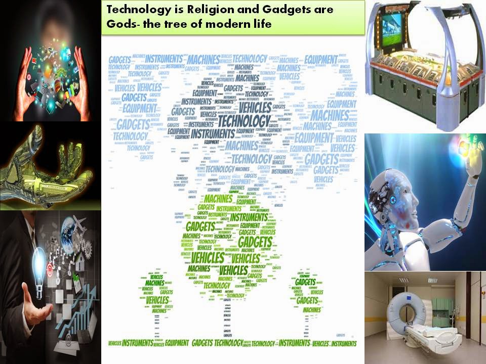 content write ups: Technology is religion and gadgets are the new gods.