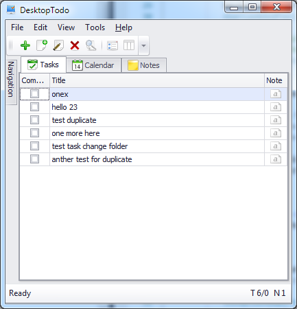 DesktopTodo: Toolbar Customization