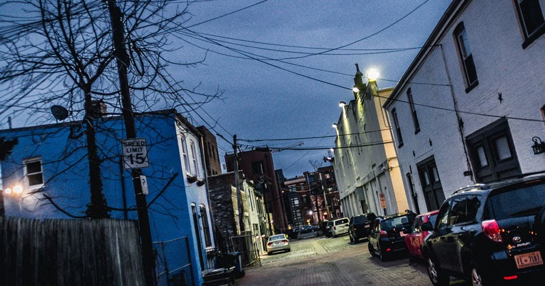 One Photograph a Day: Alley Lights