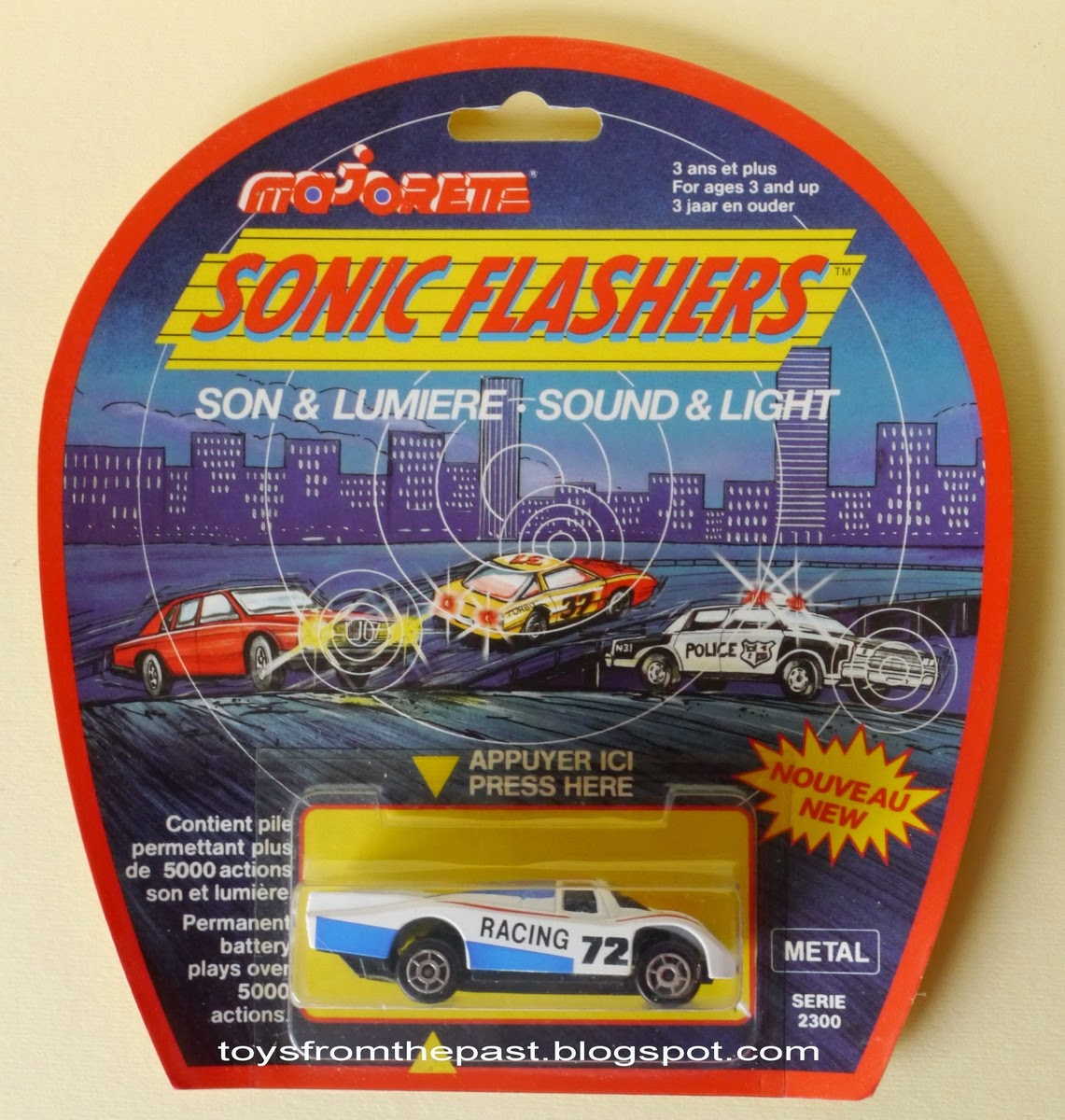 Toys from the Past: #544 MAJORETTE - SONIC FLASHERS (SERIES 2300 ...