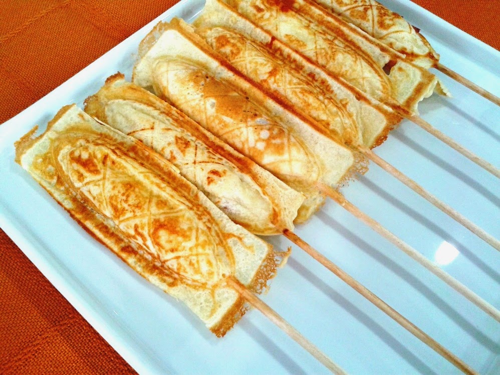 Crepes de queijo e goiabada
