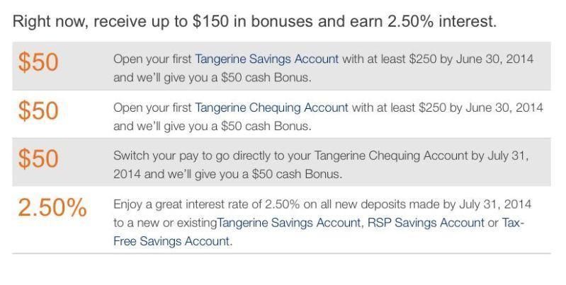 TANGERINE - KEY "40645504S1": $50-$150 BONUS !!!: TANGERINE - KEY ...