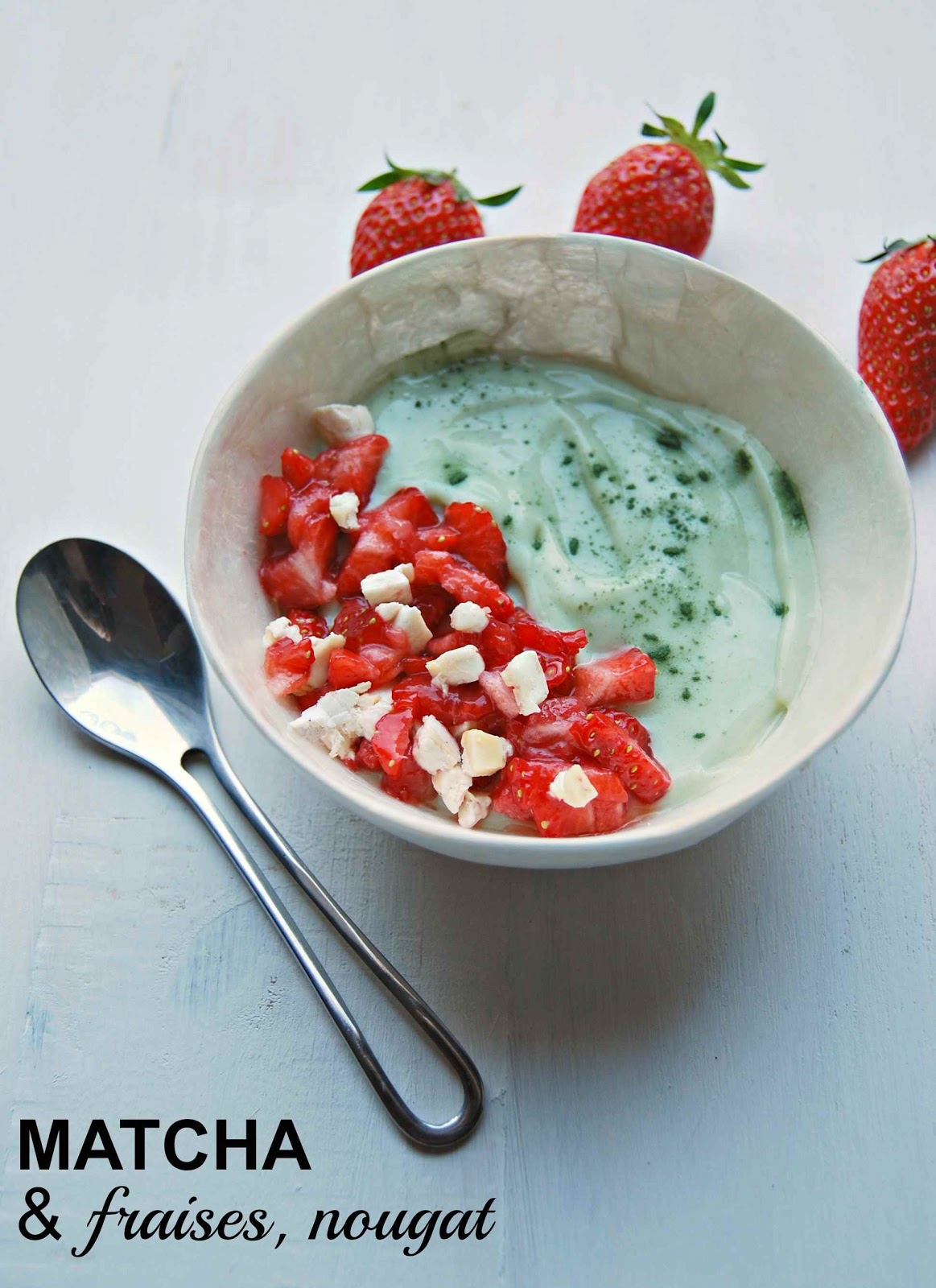 Matcha, fraises, nougat et un dîner étoilé par Alain Passard