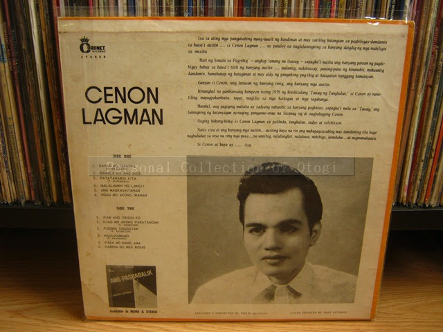 My OPM LP Collection: Cenon Lagman